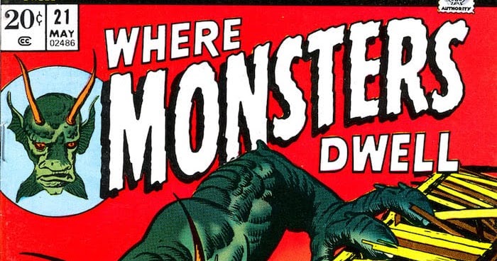 Where Monsters Dwell #21 - Jack Kirby cover reprint & reprint - Pencil Ink