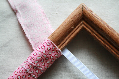 The Creative Place: DIY :: Fabric Scrap Wrapped Frame