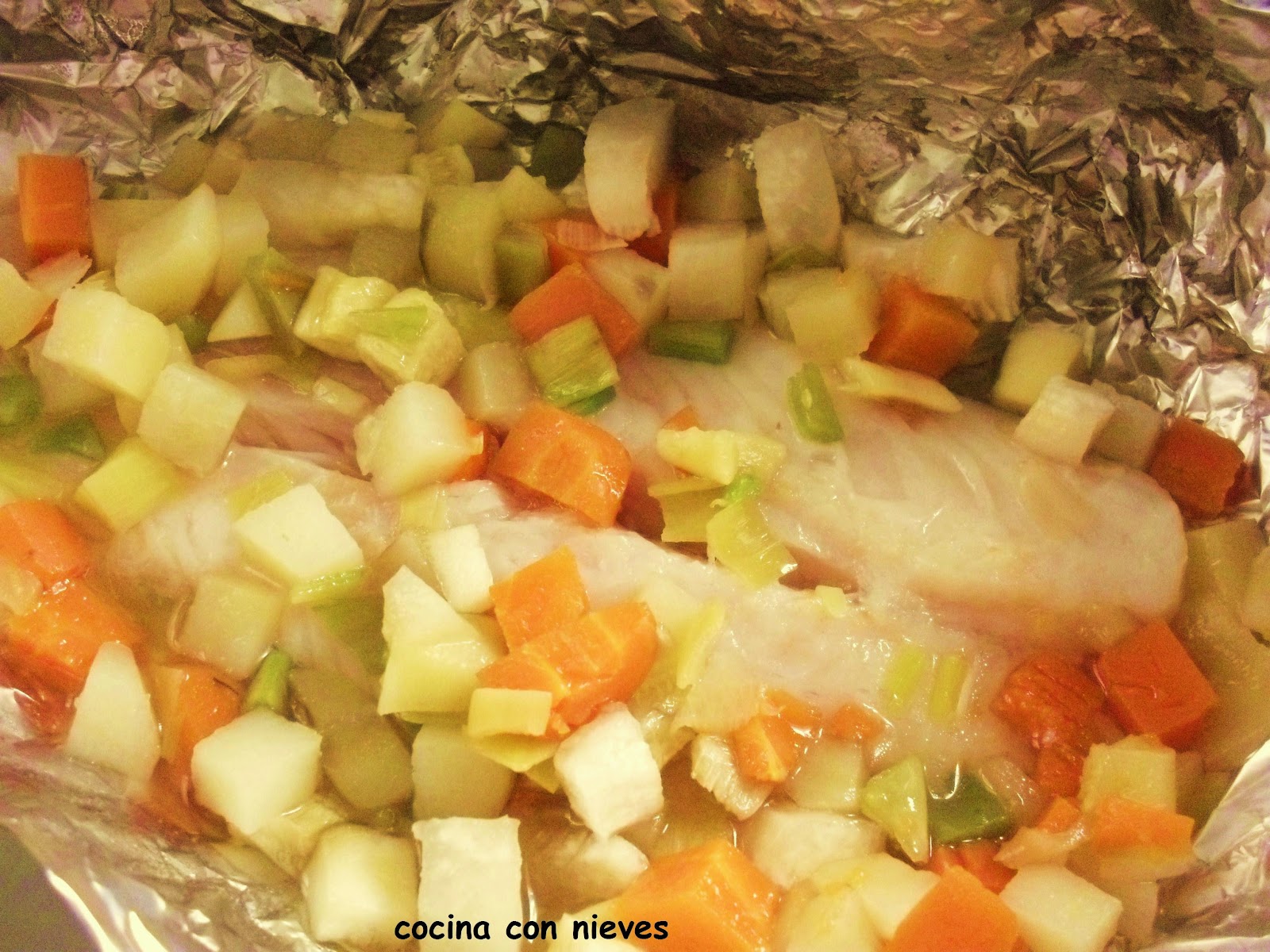 Cocina Con Nieves: Pescado en papillote