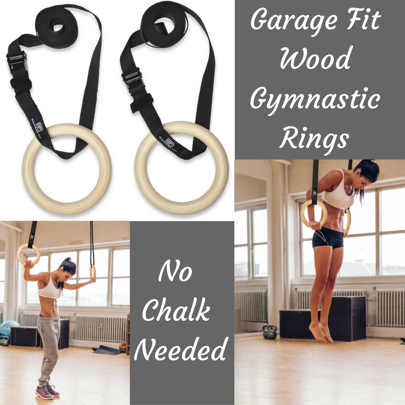 Garage Fit Workout With Wood Gymnastic Rings and Medicine Ball - Amy ...