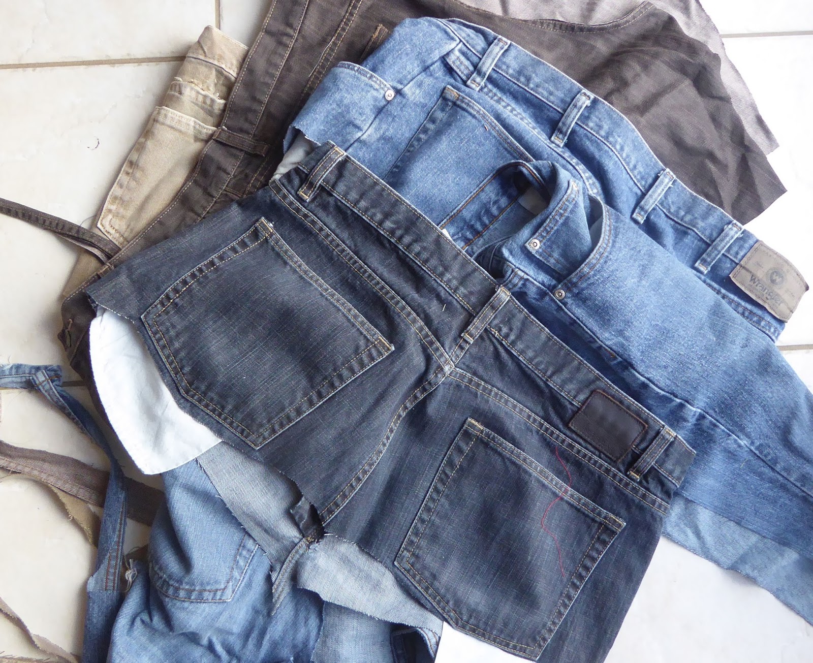 Frou Frou by lovenicky: Refashion: More Denim Scraps creations!