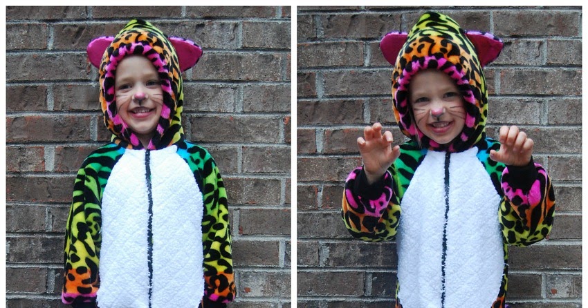 Homemade Leopard Costume