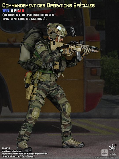 Medevac - Evasan 1/87: Figurine du 1er RPIMA au 1/6 en tenue de ...