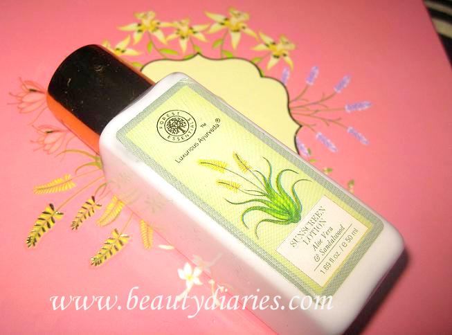 Forest Essentials Sunscreen Lotion Sandalwood & Aloe Vera