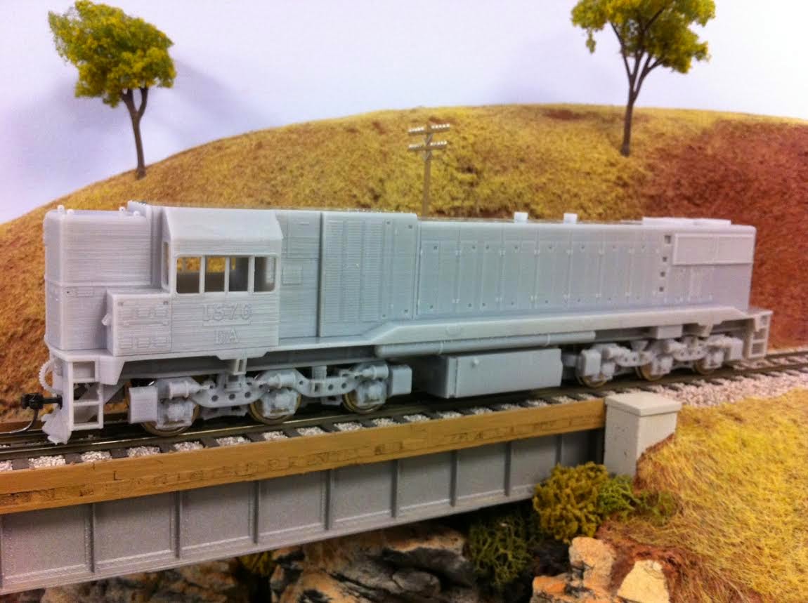 West Australian S Scale Modelling: D/DA Diesel Loco - 3D Printed