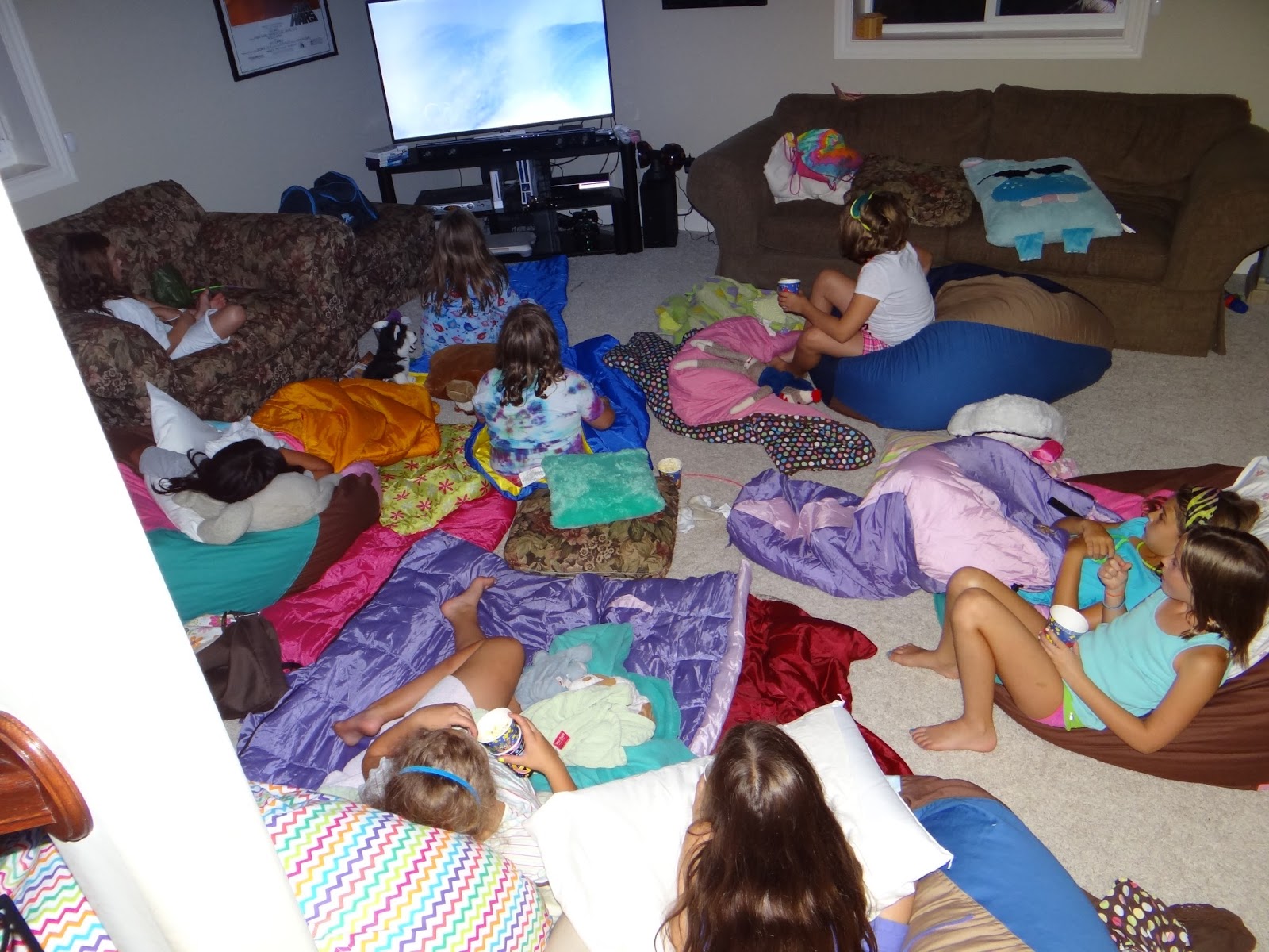 The Baima Family Blog: Olivia's Birthday Slumber Party