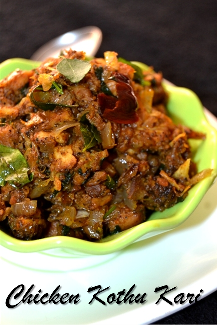 Vaniensamayalarai: Kothu Kozhi / Nattu Kozhi Kothu Kari / Minced ...