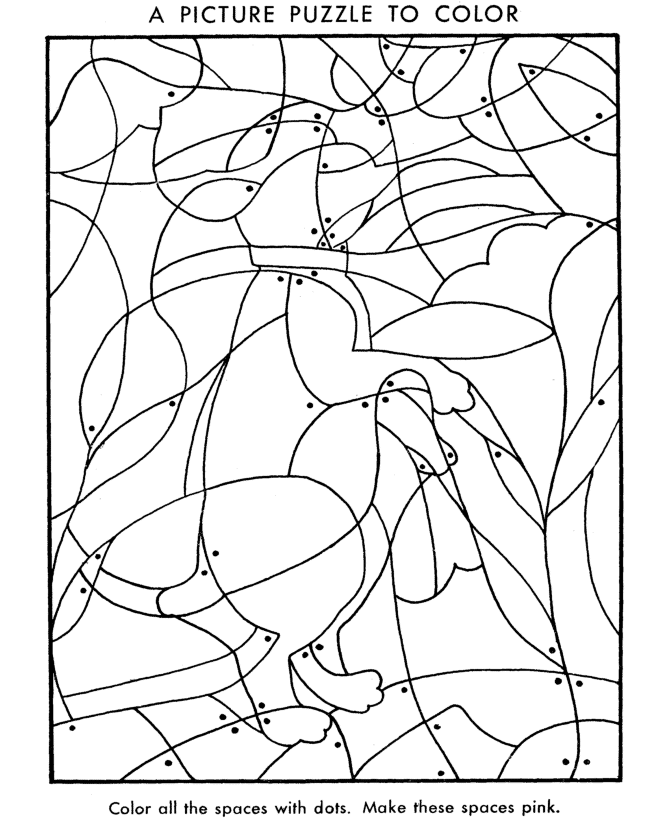 Kids Page: - Hidden Picture Fill In The Colors To Find Coloring Pages