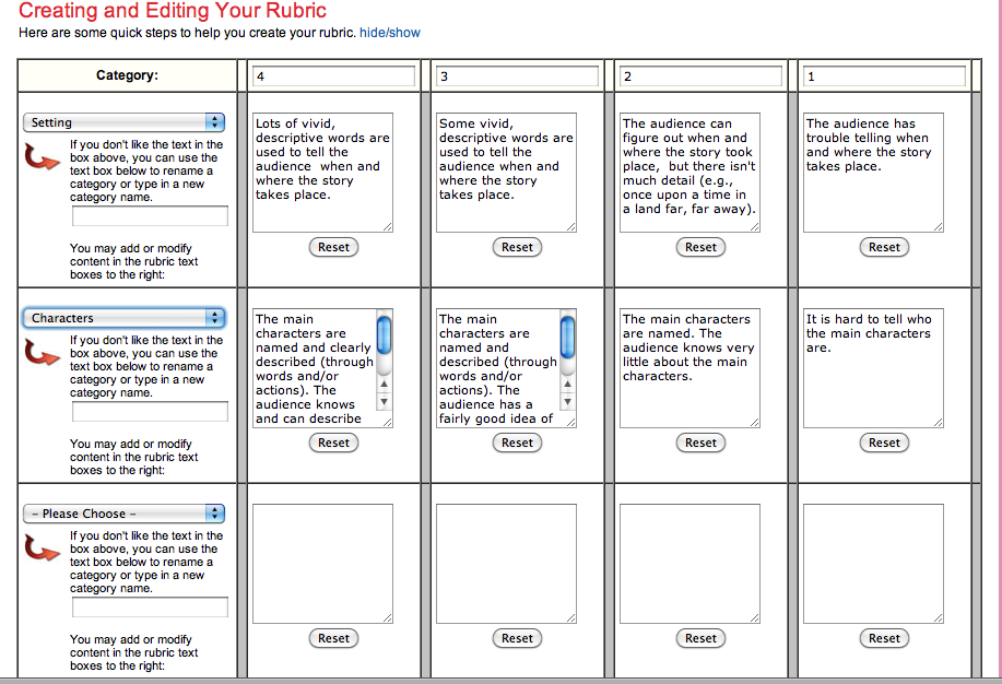 KINDERWORLD: Excellent Tool to Create Rubrics for Your Class