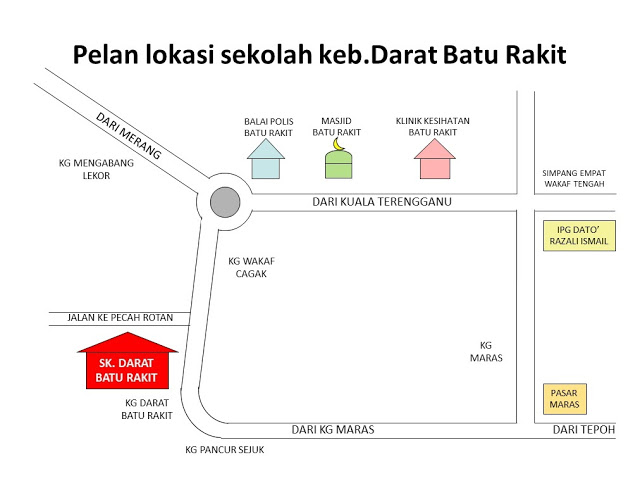 SK Darat Batu Rakit: LOKASI