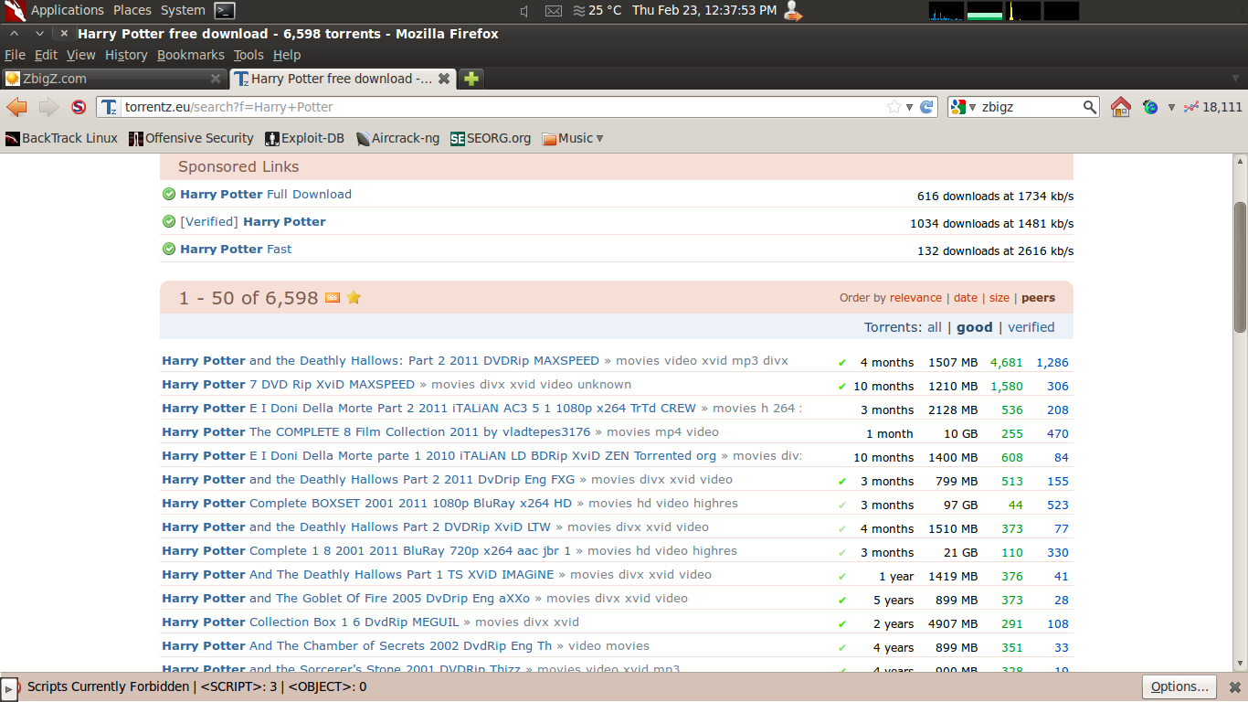Learn to Hack: Download Torrent Using Direct download.....