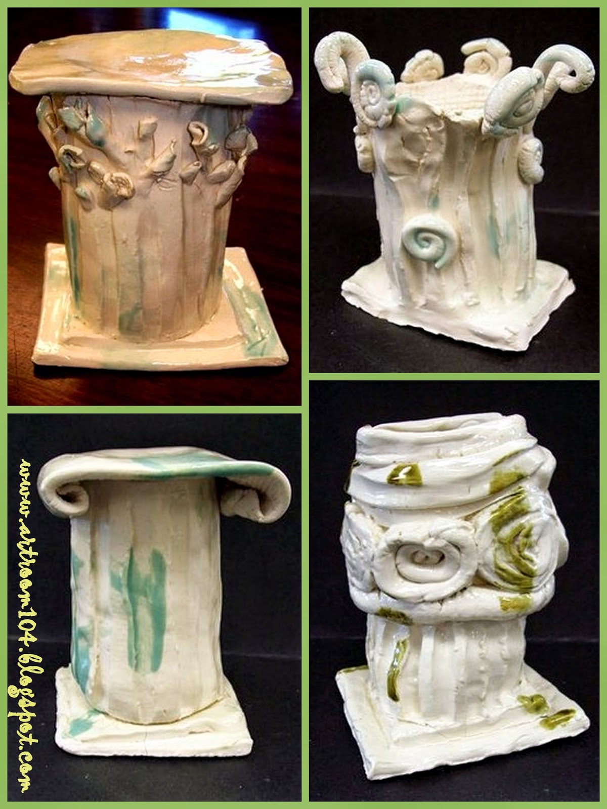 Art Room 104: 6th Grade: Ceramic Greek Columns
