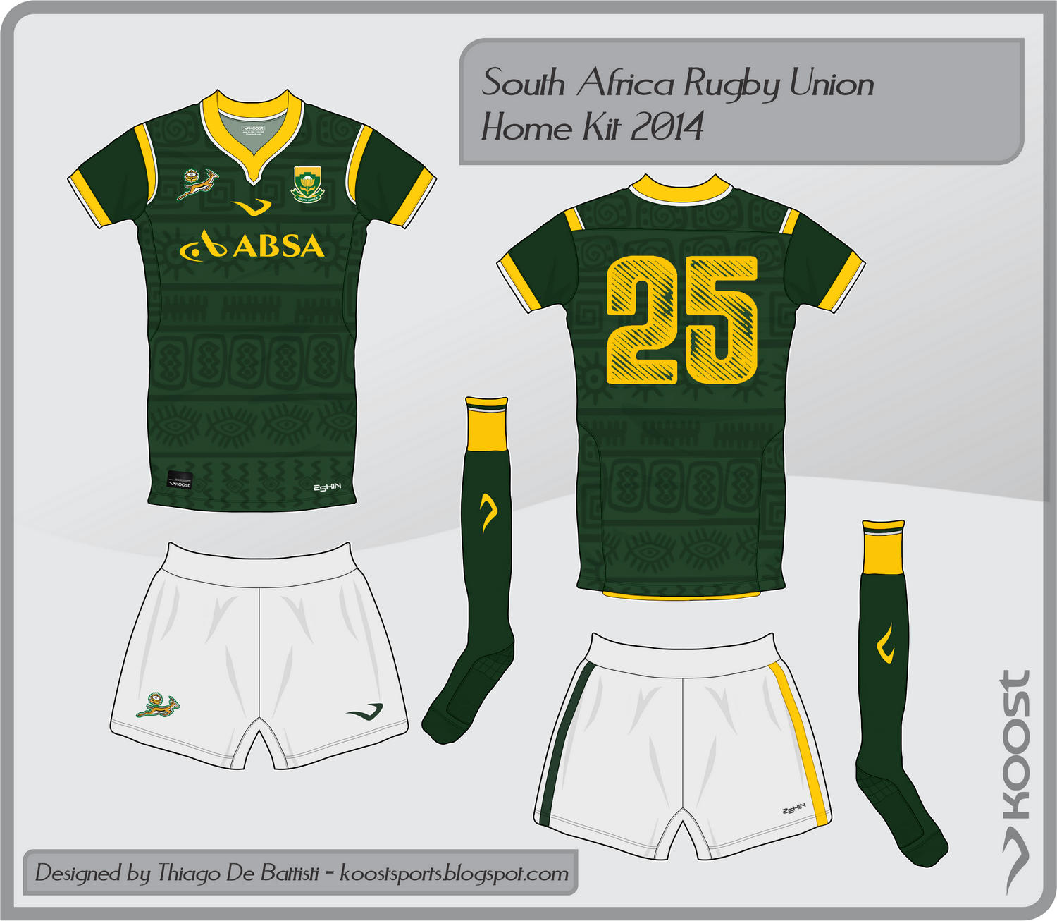 Koost Sports: SA Rugby Union, ou Springboks