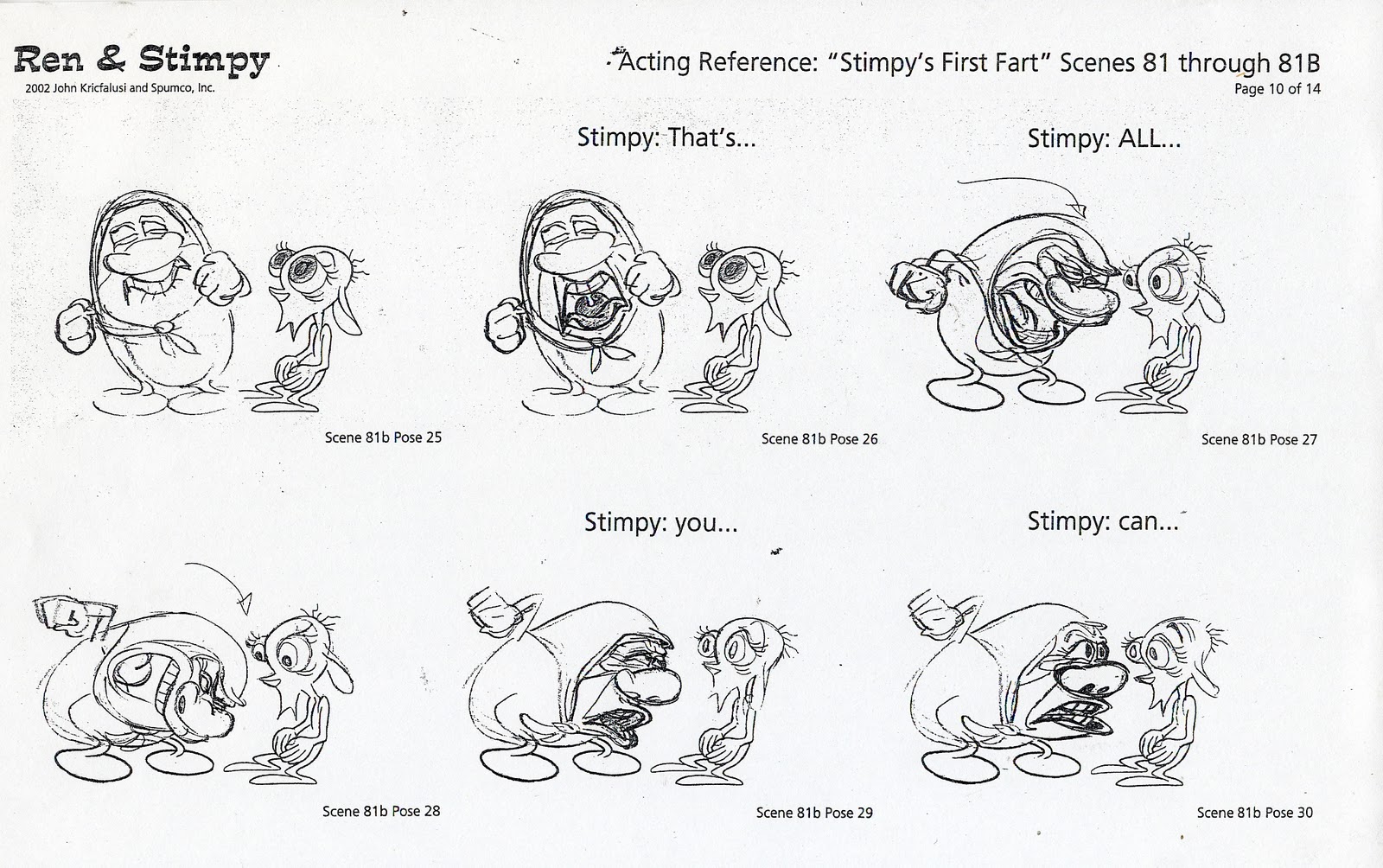 Flooby Nooby: Ren & Stimpy - Acting Reference: Stimpy’s First Fart