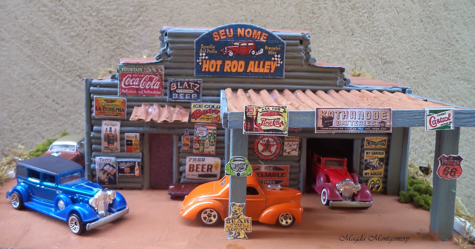 HOT BERRY CARS DRIVE: Diorama Hot Rod Alley