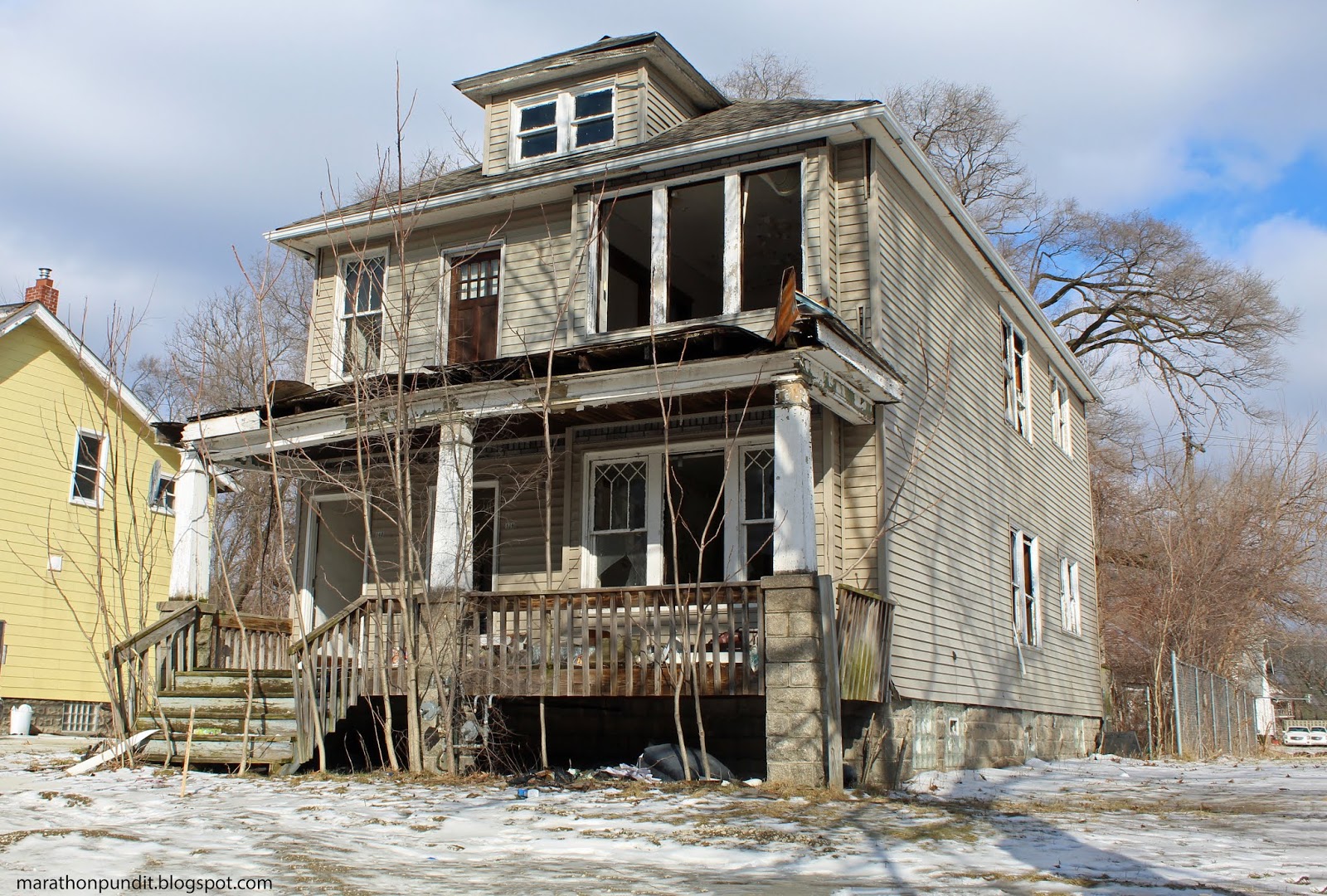 Marathon Pundit: (Photos) The abandoned homes of Detroit's Martin Park ...