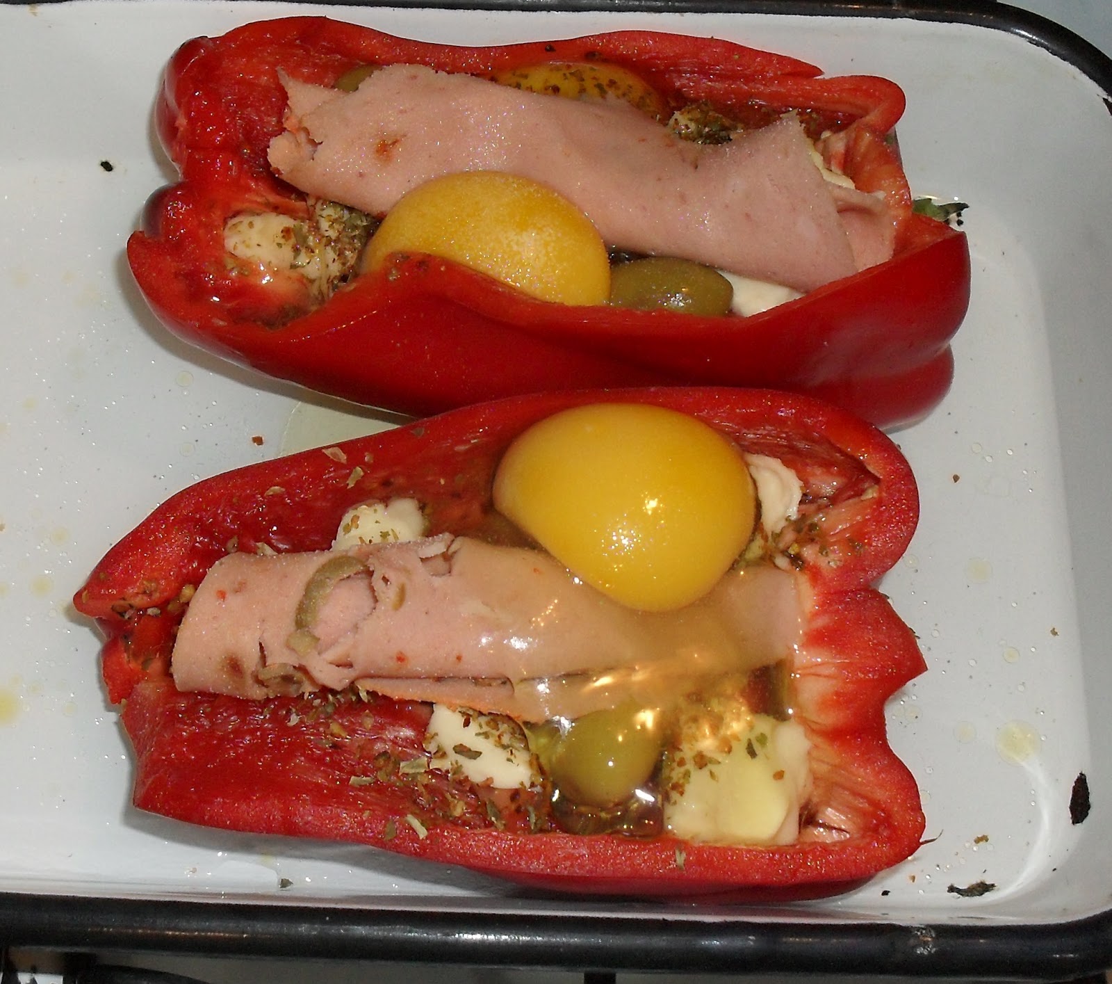 Yo No Soy Cocinero...: Morrones rellenos al horno