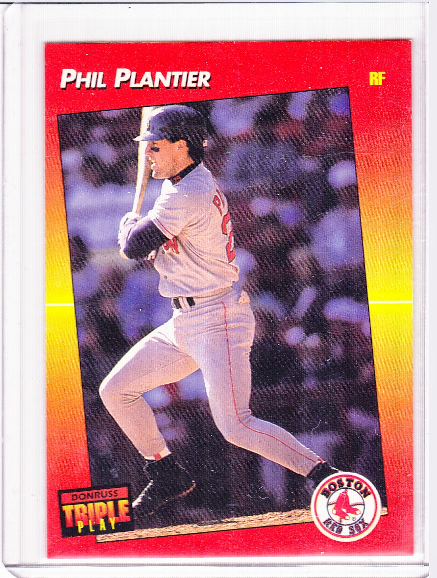 Red Sox Baseball Cards: 1992 Triple Play Red Sox Phil Plantier