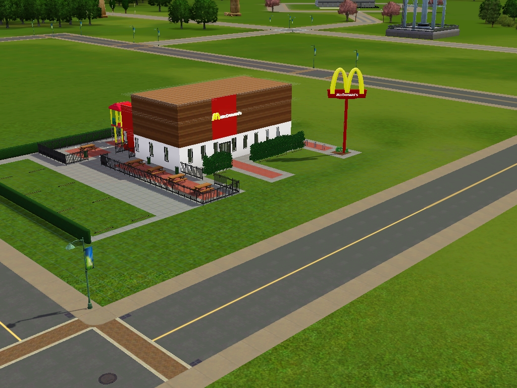 Nxthxn Sims: First Sims 3 Build - McDonalds Restaurant