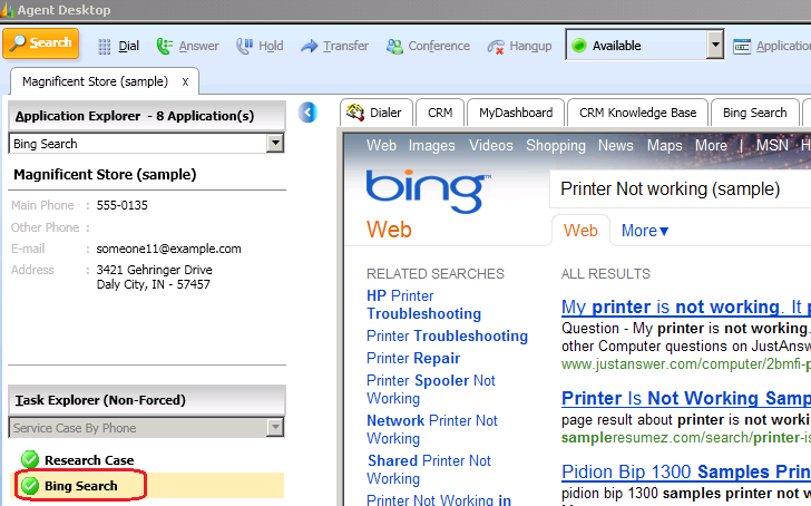Tm S Dynamics Crm Helper Example Of Cca Hosted Web Application With Bing Search