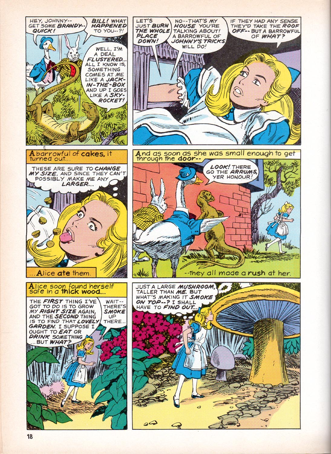 Alice big and small: Marvel Comics UK Alice in Wonderland