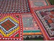 Traditional products of Sindh, Pakistan.: bed sheets (rilli)