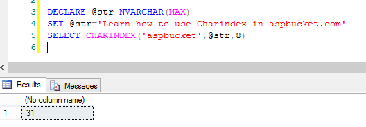 Use Of Charindex Function In Sql With An Example Aspbucket 6424