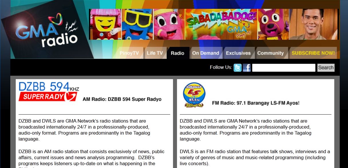 GMA TV RADIO Live Free Broadcast to Enjoy Online