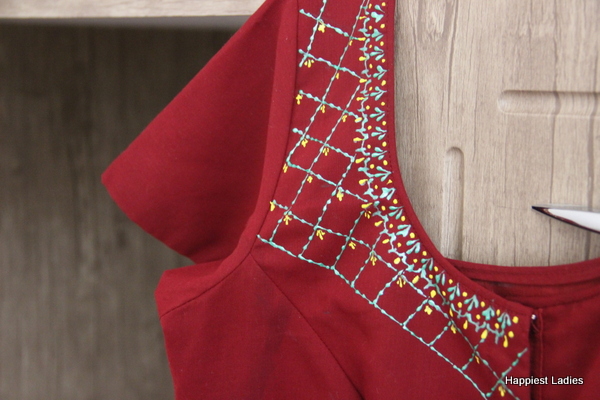 More Designs and Ideas of Liquid Embroidery to create on Blouse ...