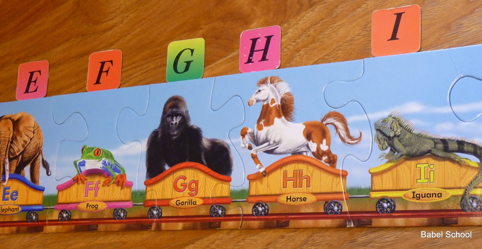 Alphabet train - matching letters