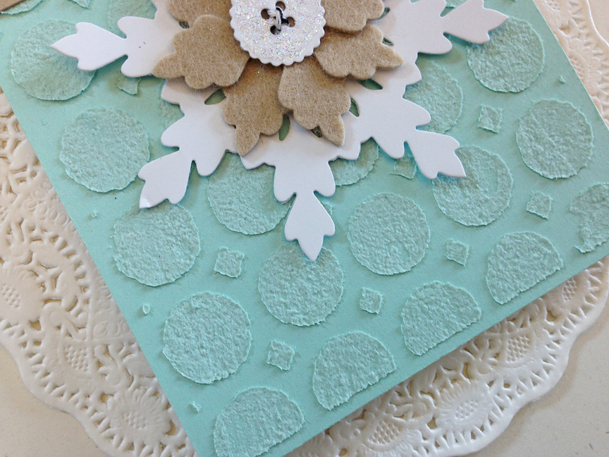 Homespun with Heart: create a flocked look...