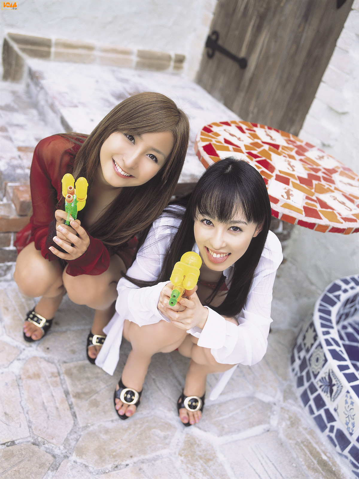 Asian Girls Collection | Asian Girl 16: Akiyama Rina - Two flower bikini girls