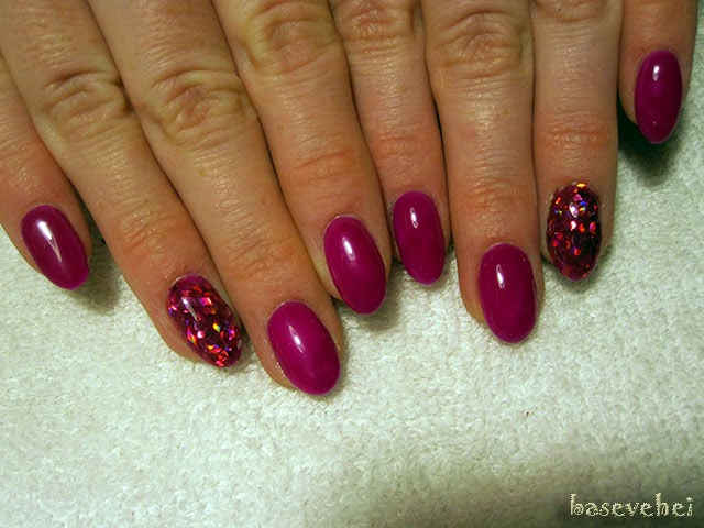 baseveheinails: Sylwestrowe paznokcie na szybko - Semilac 034 + Glitter ...