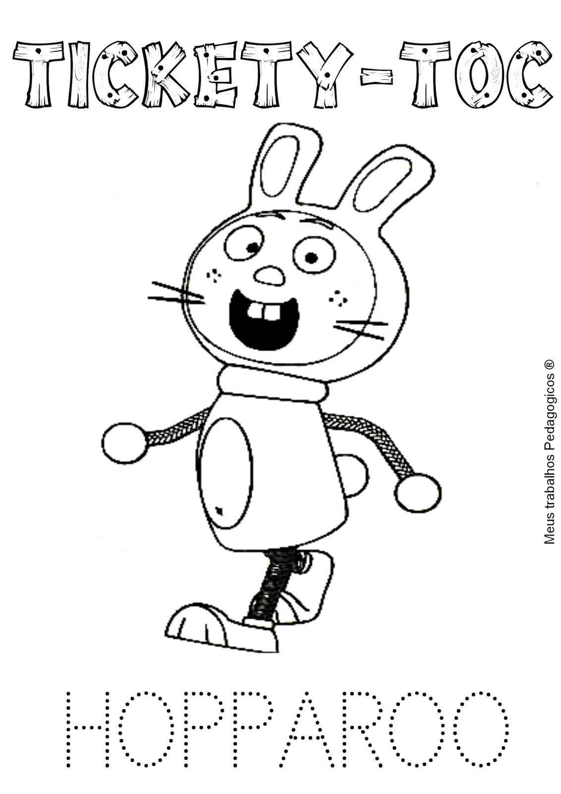 Tickety Toc Pages Coloring Pages