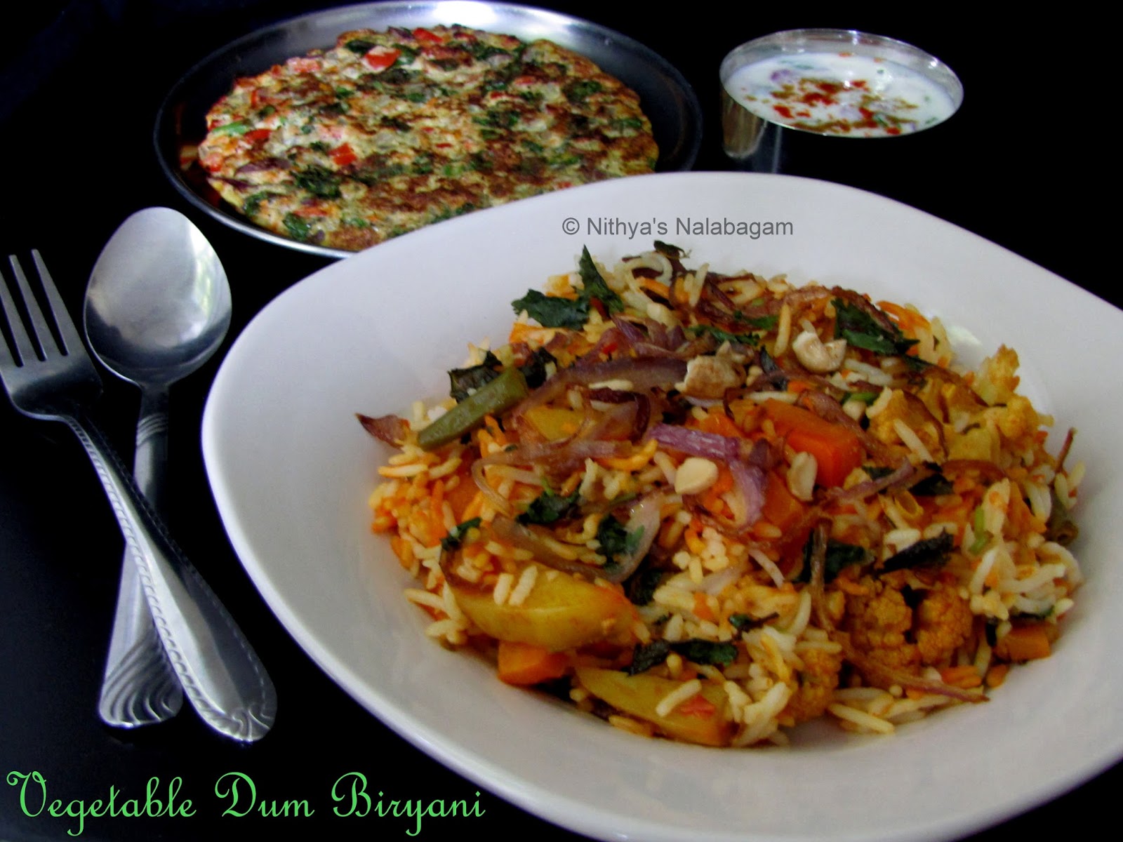 Vegetable Dum Biryani in Oven |Nithya's Nalabagam