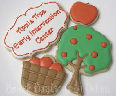 Sweet Creations by Debbie: Apple Tree Cookies and My Blogging Anniversary
