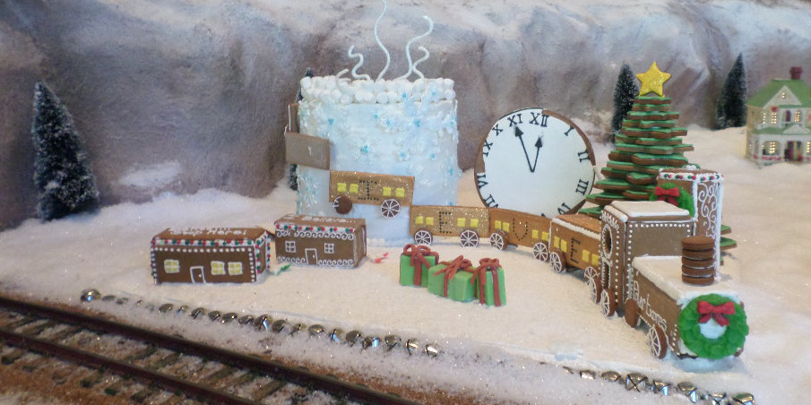 Gingerbread trains and a light show