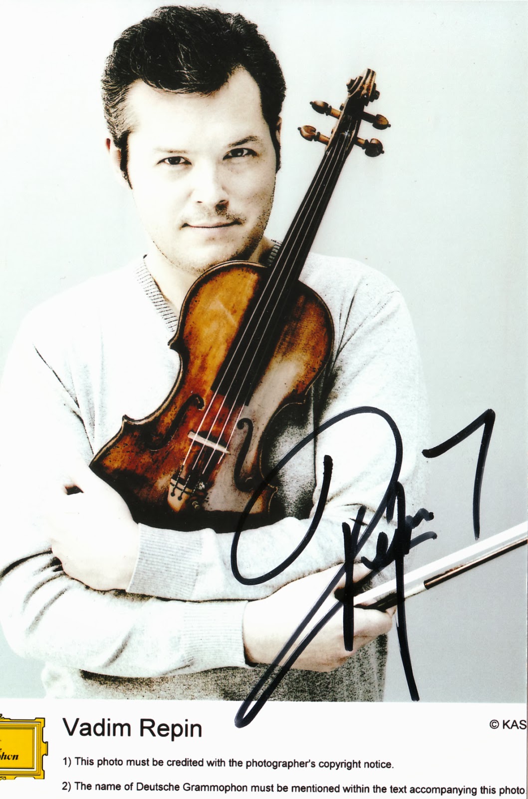 The King Karl I of Romania Autograph Museum: Vadim Repin