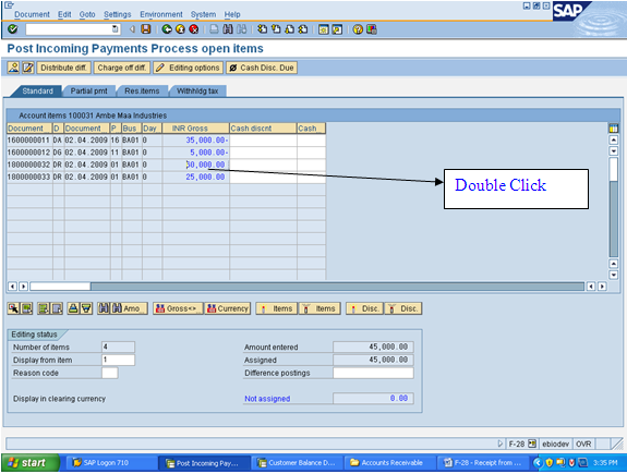 Free SAP Training Manuals: T Code- F-28 : SAP FI USER MANUAL Receipt ...