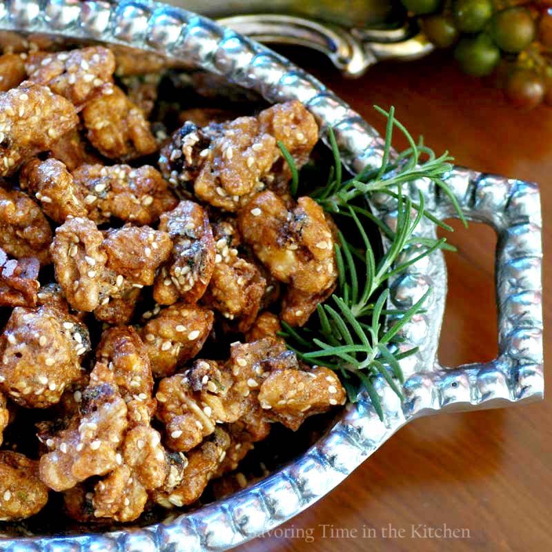 Savoring Time in the Kitchen: Brown Sugar, Fig and Rosemary Walnuts