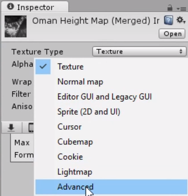Height maps in Unity