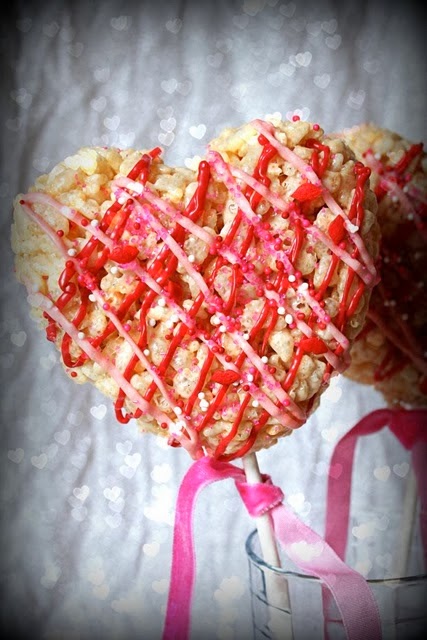 Stunning Views: Heart Shaped Rice Krispie Treats