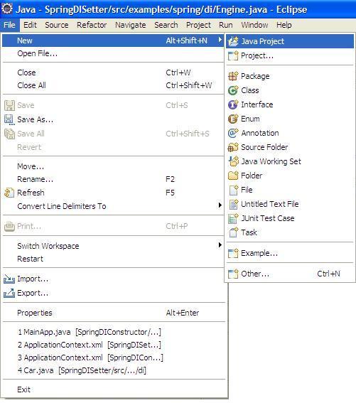 Java Journal: Spring Setter Dependency Injection Example using Eclipse Java Journal: Spring Setter Dependency Injection Example using Eclipse
