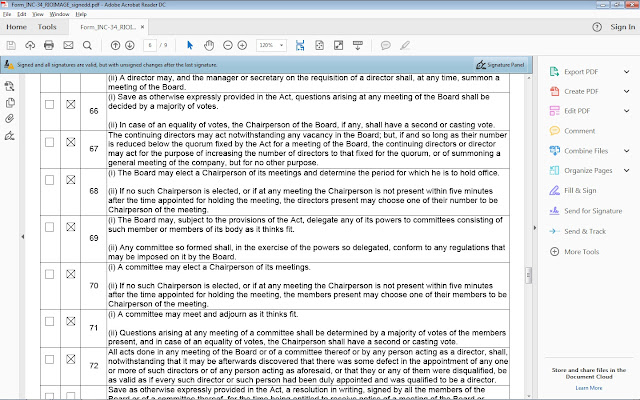 Corporate Updates: Draft Documents For Incorporation of Company Using ...