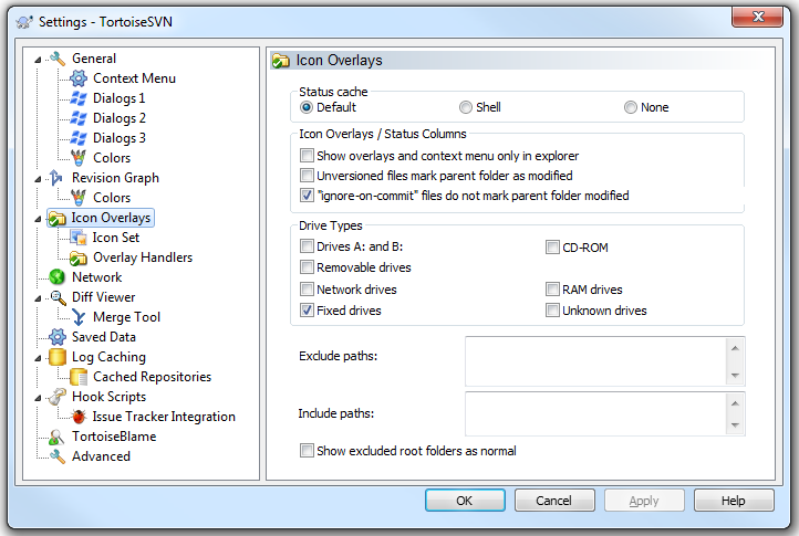 Parts: SVN - TortoiseSVN Icons Missing