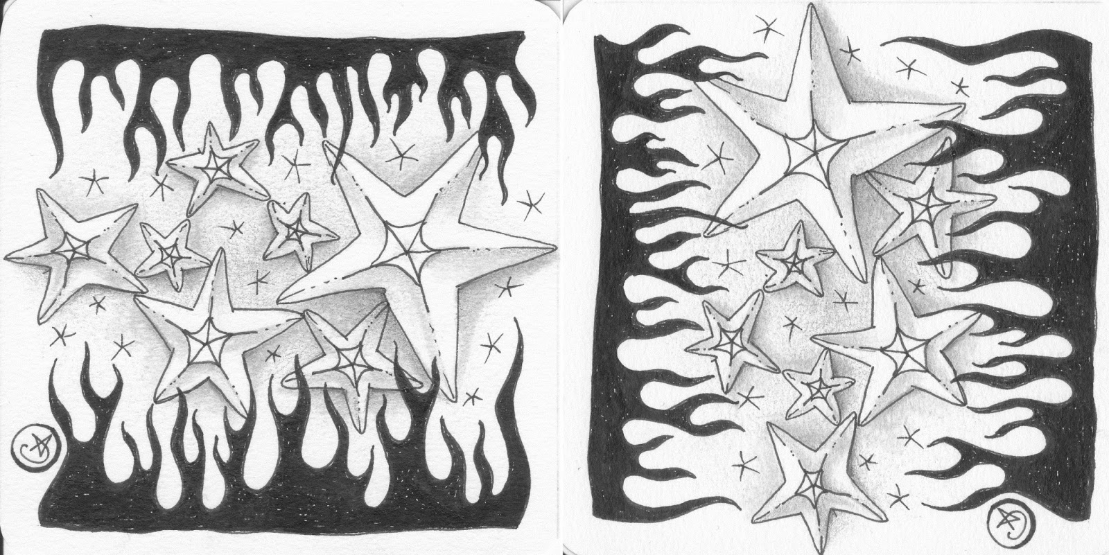 Anneke (Merry-Go-Round): Brandee, another new tangle pattern