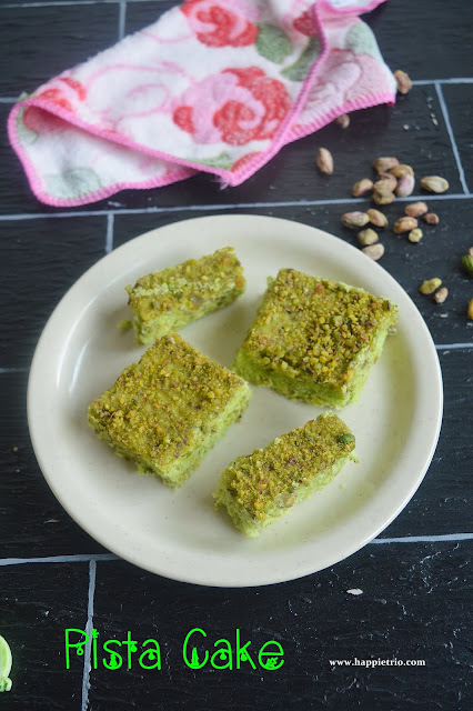 Pistachio Cake Recipe | How to make Pista Cake - Cook with Sharmila