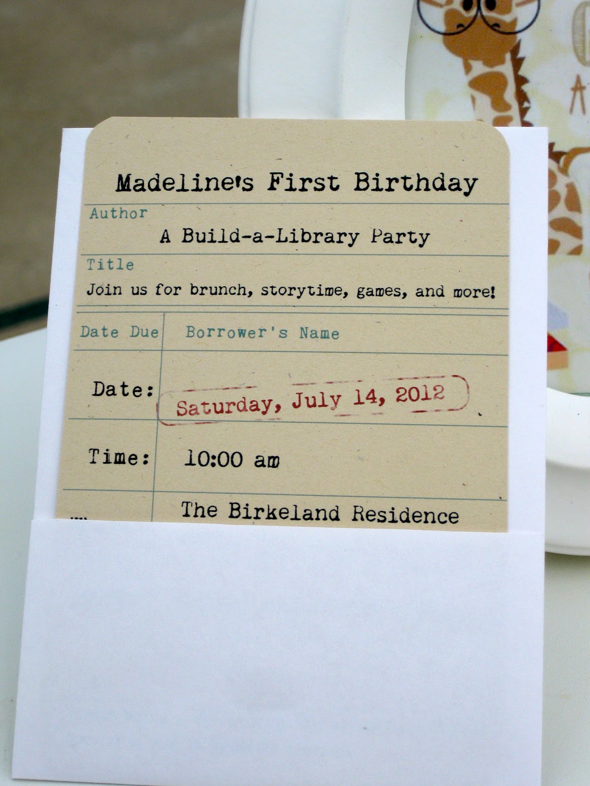 HanDIY Tutorials: Madeline's First Birthday: A Build-A-Library Party