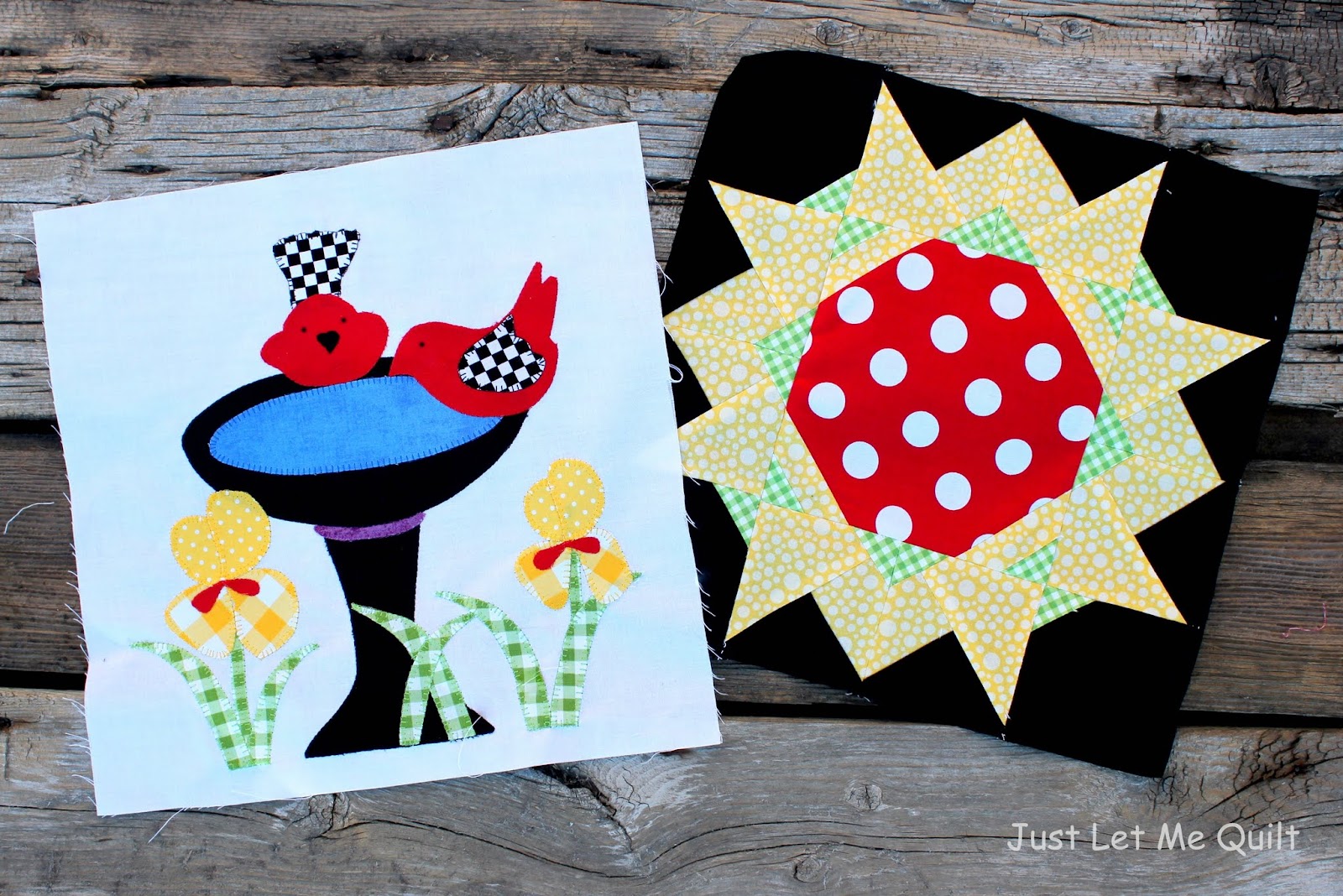 Just Let Me Quilt: In Our Garden Block Of The Month Blocks #7 And #8