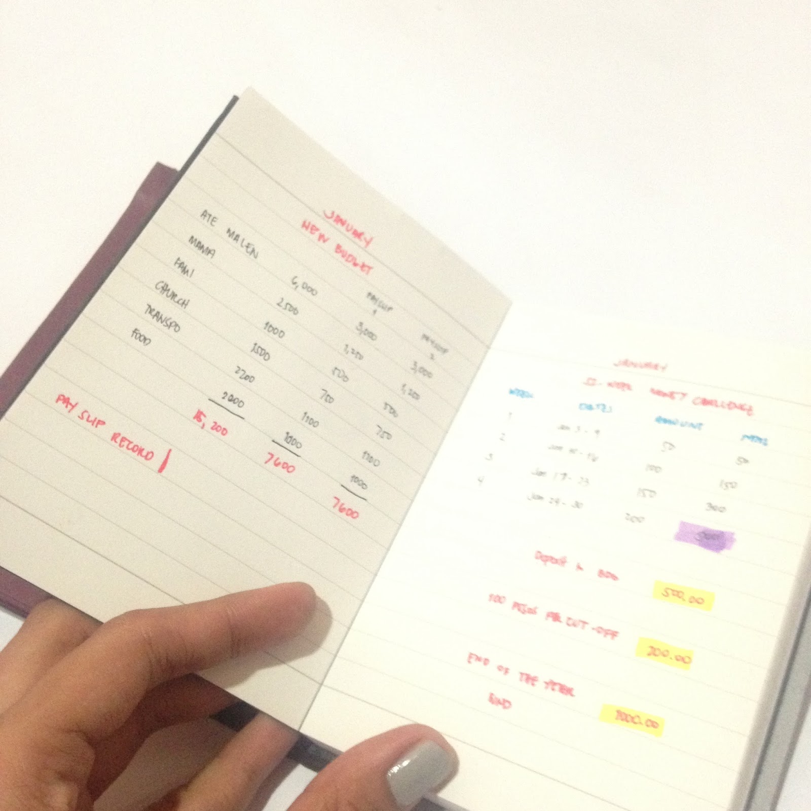 My New Budget and Spending Tracker Notebook - SavingsPinay
